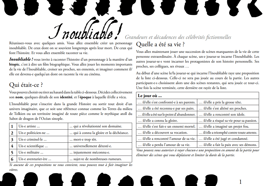 Inoubliable! - C'est pas du Jeu De Rôle